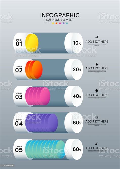 5가지 옵션을 갖춘 최신 인포그래픽 비즈니스 템플릿 및 데이터 시각화 0명에 대한 스톡 벡터 아트 및 기타 이미지 0명 개념 개념 기호 Istock