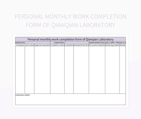 Free Laboratory Templates For Google Sheets And Microsoft Excel Slidesdocs