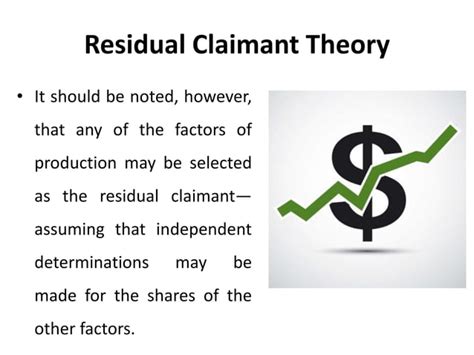 Residual Claimant Theory Wage Theories Compensation Management