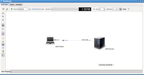visualizing ns 3 simulation using netanim visualization tool