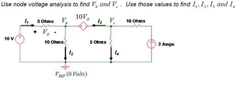 solved use node voltage analysis to find vb and vc use