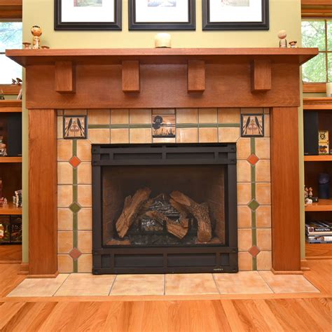 Coffee Cake On The Prarie Handmade Tile Fireplace Fireplace Tile
