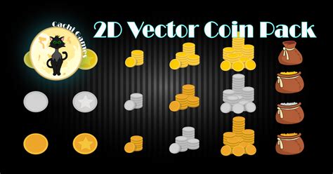2d Vector Coin Pack 2d Textures And Materials Unity Asset Store
