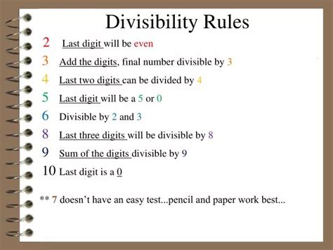 PPT Divisibility Rules PowerPoint Presentation Free Download ID 2219057