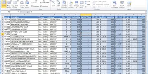 Cogs Spreadsheet Spreadsheet Downloa Cogs Spreadsheet Templates