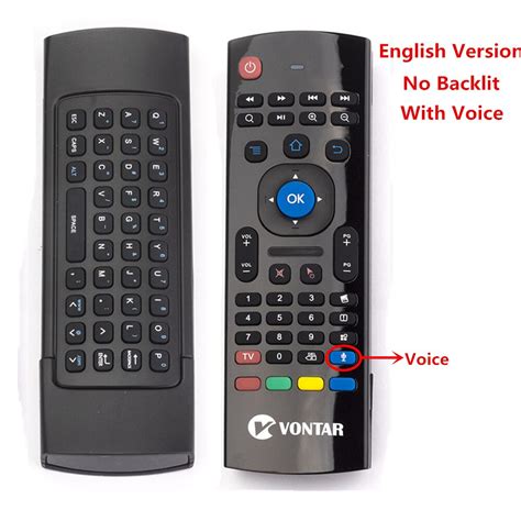 Mx3 Backlit Air Mouse Smart Voice Remote Control M Vicedeal