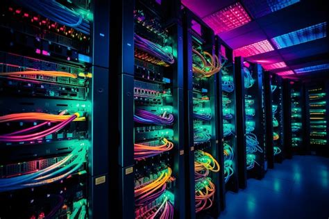 Premium Photo Patch Panel In Data Center Close Up Photo