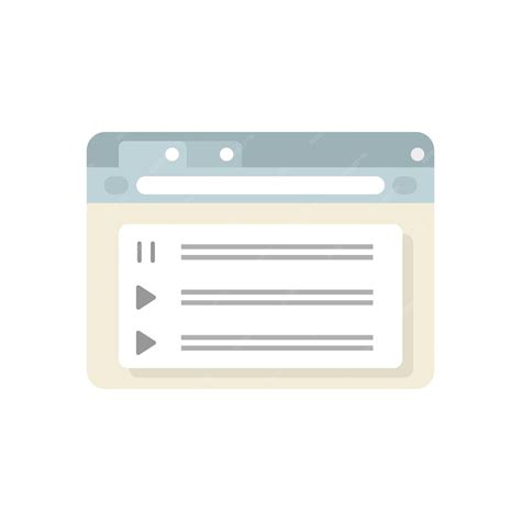 premium vector internet browser icon flat vector computer window