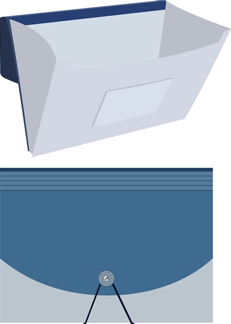 Expanding File Folders Vector Illustration Expanded Paper Folder Vector