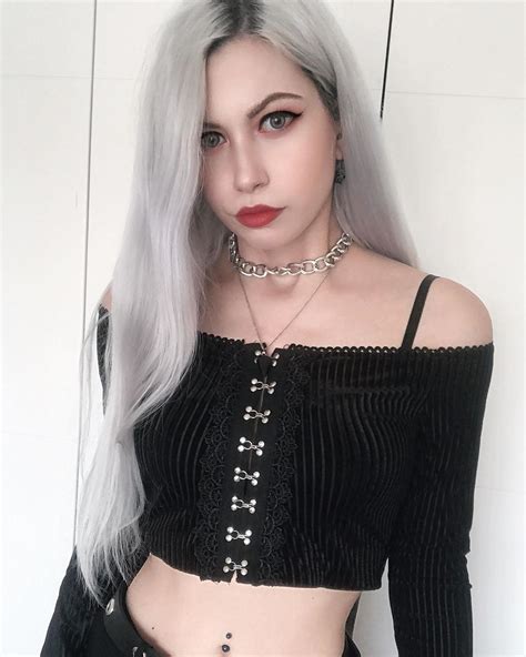 Girl Belly Ring Gothic Chick