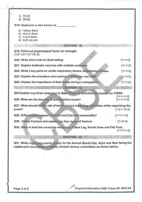 Sample Paper Of Physical Education Class 12 Pdf 2024 25 Technical