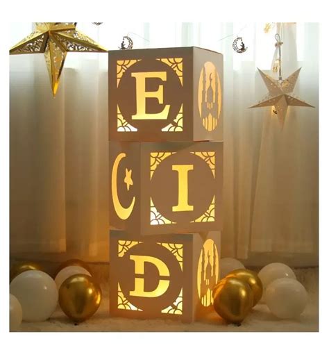 Handmade Eid Boxes With Lights Etsy