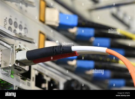 Optical Fibre Patch Cords Connected To Passive Line Unit Information