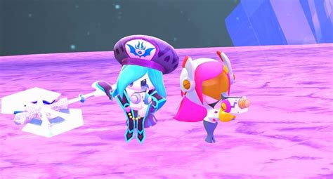 Francisca And Susie In Action💙💖🧊⚡️ Kirby Character Kirby Art Kirby