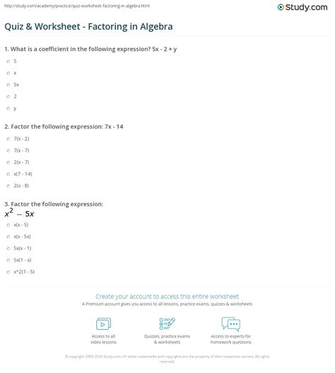 Algebra 1 Factoring Trinomials Worksheet 5xsquare Operfconnector