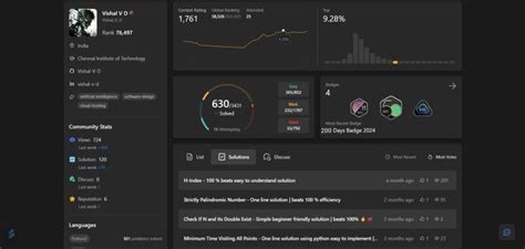 Vishal V D On Linkedin Leetcode Codingjourney Dsa Programming