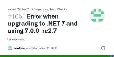 Error When Upgrading To Net 7 And Using 700 Rc27 · Issue 1651