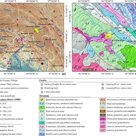 Geological And Tectonic Setting Of The Study Area A Tectonic Map Of Download Scientific