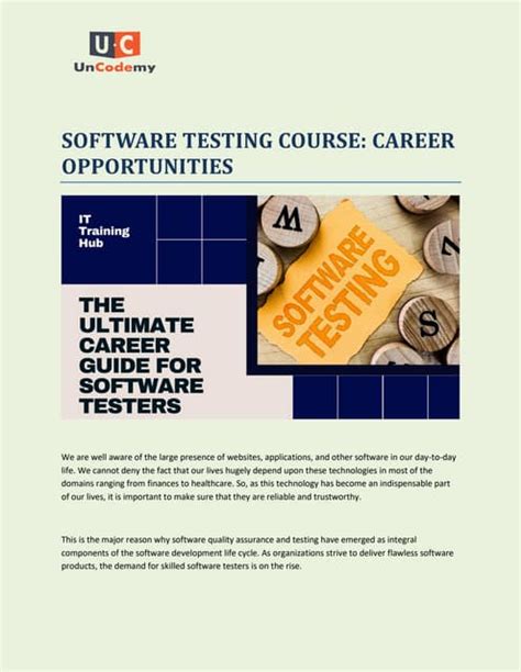 Software Testing Course Pdf