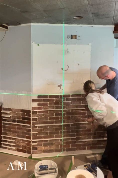 How To Install Brick Wall Step By Step Instructions Arched Manor