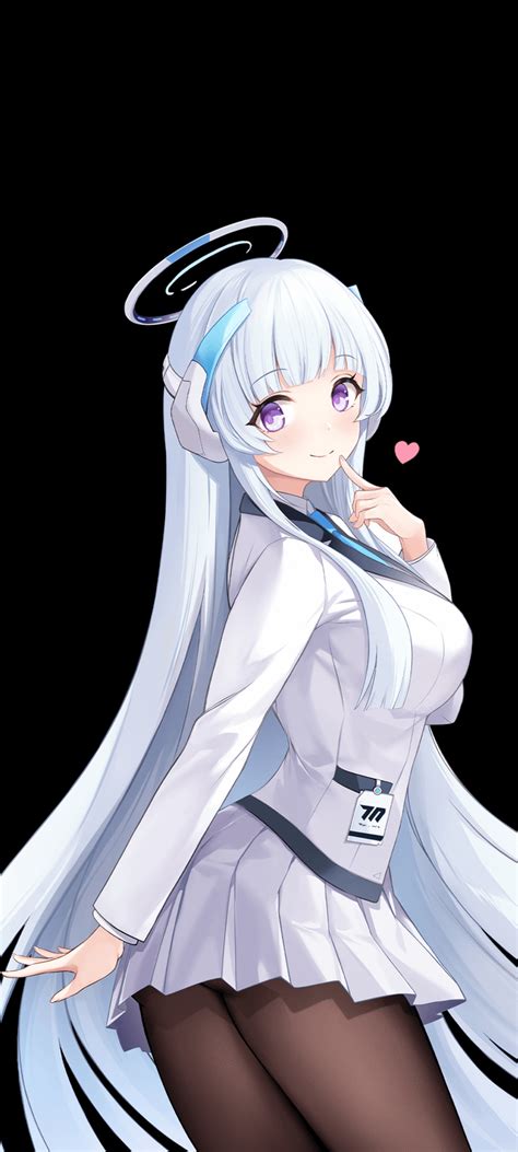 Ushio Noa Amoled Blue Archive 1080x2400 Ranimewallpaper