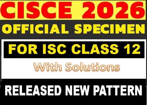 ICSE Specimen Paper 2025 CISCE Released Model Sample Paper ICSEHELP