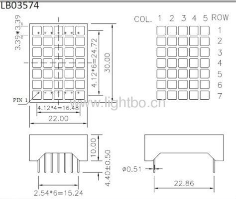 울트라 화이트 14 핀 11 인치 339 엘리베이터 위치 표시기 용 5 X 7 정사각형 도트 매트릭스 Led 디스플레이 제조업체 및 공급 업체 China Mainland