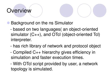 Ppt Introduction To Ns2 Network Simulator Powerpoint Presentation