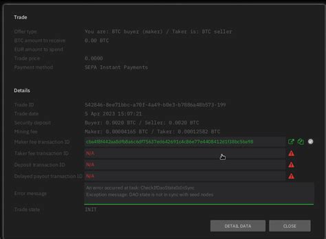 Fee Reimbursement For Trade 542846 · Issue 1390 · Bisq Networksupport · Github