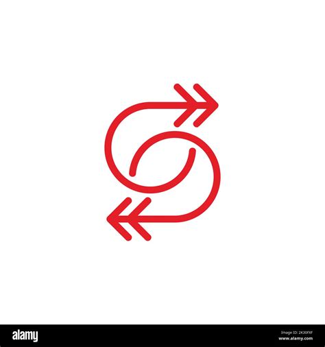 Letter S Bow Arrow Motion Line Logo Vector Stock Vector Image And Art Alamy