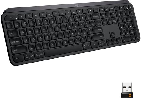 Logitech Mx Keys Advanced Full Size Wireless Scissor Keyboard For Pc And Mac With Backlit Keys