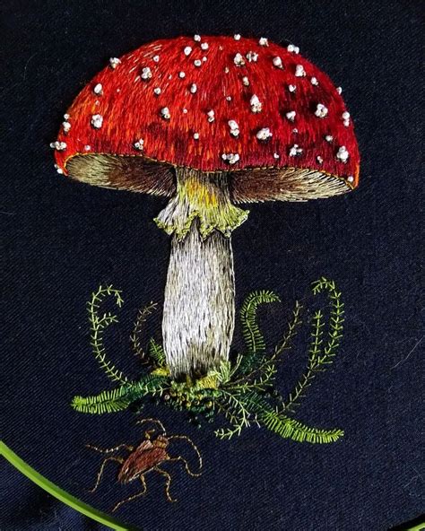 Pin by V_TO4KA LU on BOTANIKA-2,(грибы ... | Embroidery craft ...