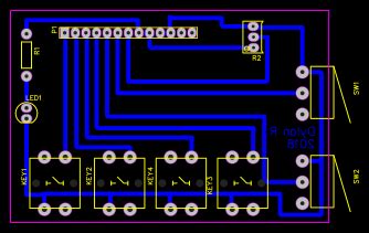 Placa De Botones Para TIMI EasyEDA Open Source Hardware Lab