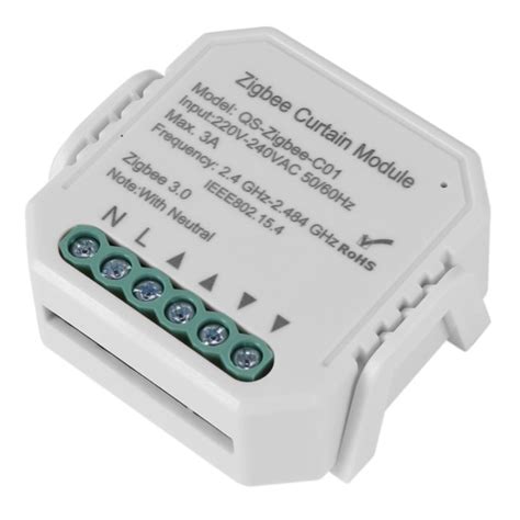 Zigbee Curtain Switch Module Roller Shutter Blind Motor Tuya Smart Life App Remote Control For