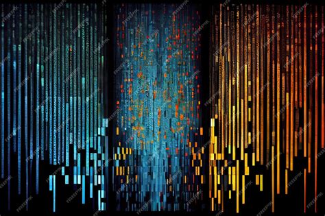 Premium Photo Abstract Futuristic Cyberspace With Binary Code