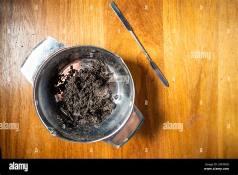 Working In A Soil Lab Iwth Soil Samples Testing A Soil Test In Australia Stock Photo Alamy