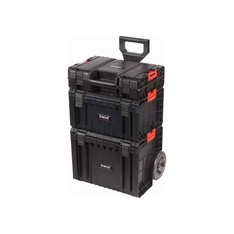Trend Mstset3a Protransit 3 Piece Storage Set Cart Box And Tool