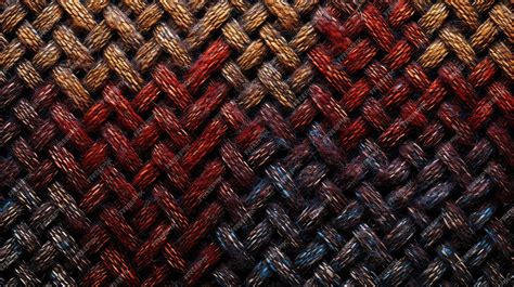 Premium Photo Woven Fabric Texture Detail