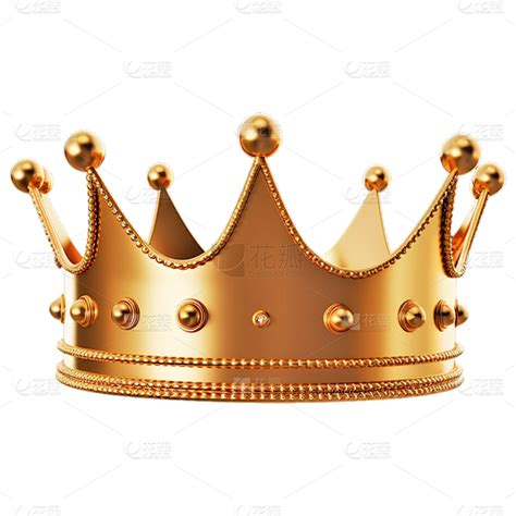 3d立体金属金色皇冠免抠元素