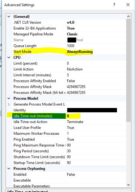Iispoolweb Api Taking Long Time For First Request Under Pool