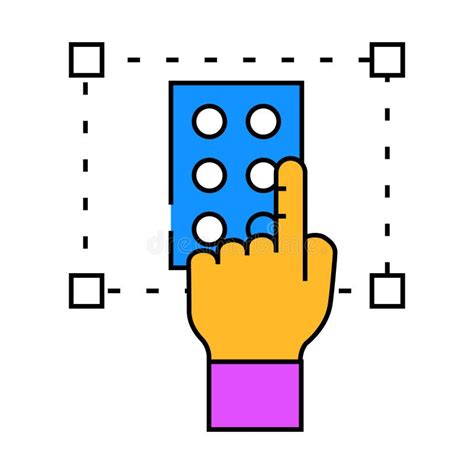 Accessibility Ux Ui Design Icon Color Illustration Stock Illustration Illustration Of User