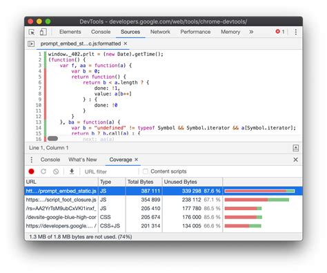 如何在devtools中找到未使用 Javascript 和 Css 代码 ⁬ 博客园