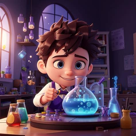 Magical Math Potion Lab Premium Ai Generated Image