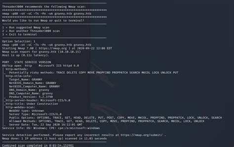 Hackthebox Granny Retired Update