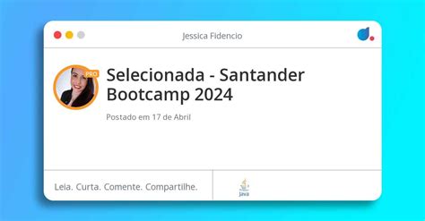 Selecionada Santander Bootcamp 2024