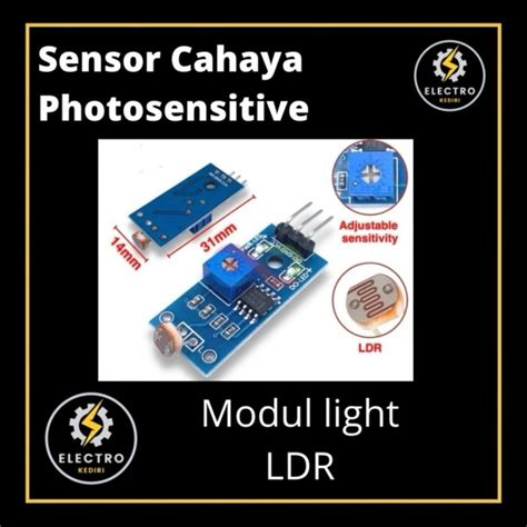 Jual Modul Sensor Cahaya Ldr Arduino Uno Nano Photosensitive Light