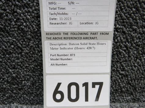 873 Datcon Solid State Hours Meter Indicator Hours 4207 For Sale