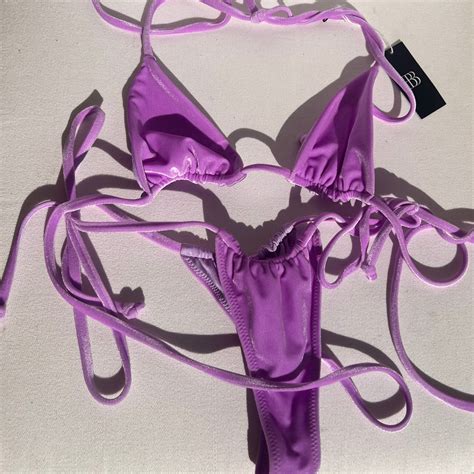 Baddie Beach Temptress Bikini Top In Luxury Iridescent Italian Velvet