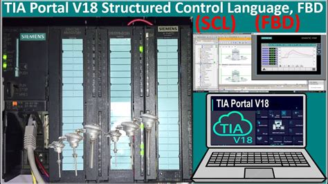 Tia Portal V18 Scl Language Connect With Plc S7 300 Analog Input Temperature Sensors Youtube