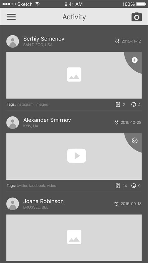Wireframe Activity Day30 My Uiux Sketchapp Training On Behance
